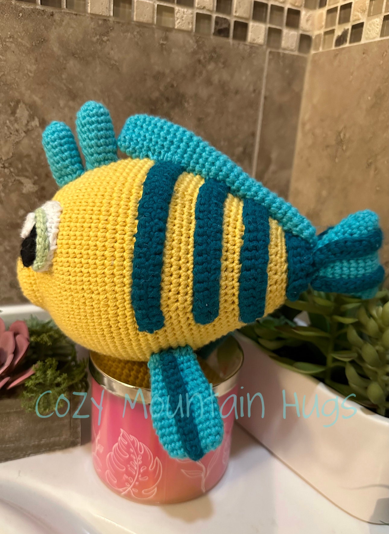 Flounder Inspired Plushie Fish - Etsy