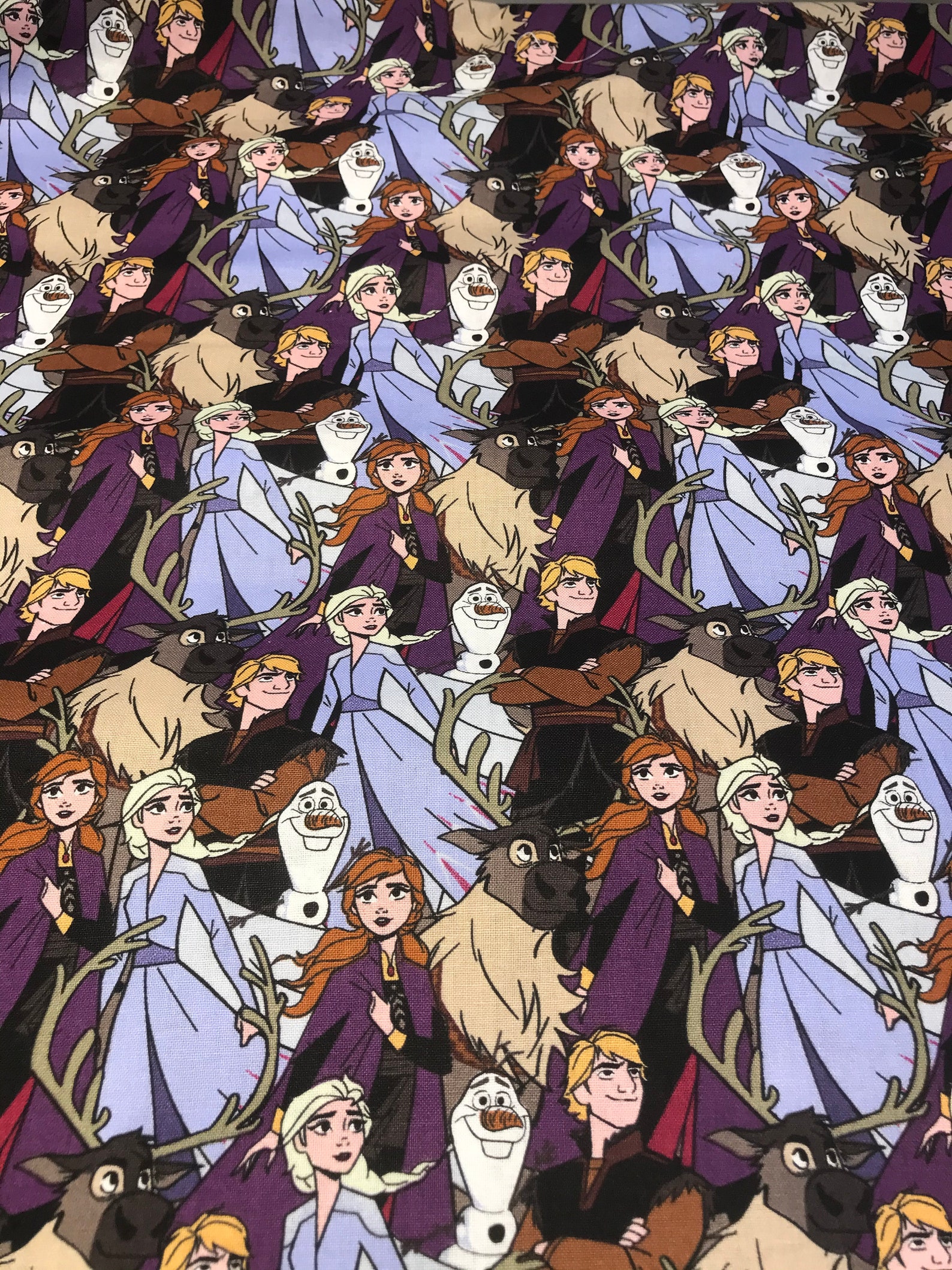 Olaf & the Frozen Characters Fat Quarters | Etsy