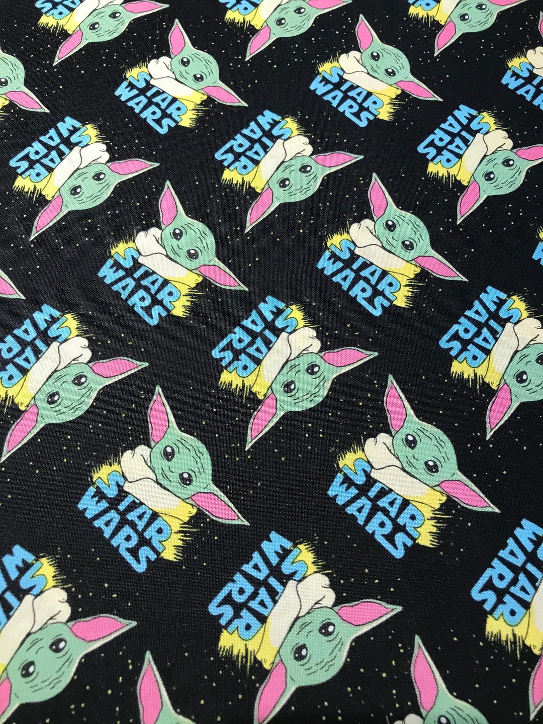 Mandalorian Baby Yoda Fabrics in Fat Quarters - Etsy