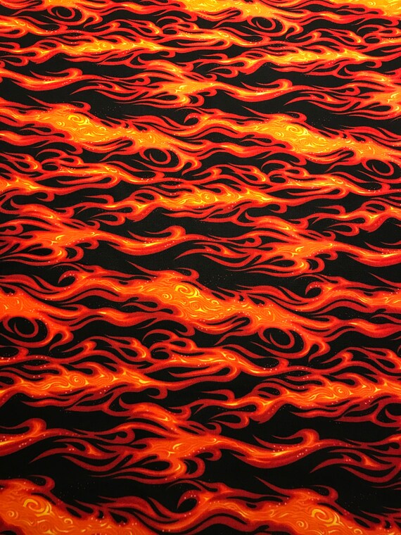 Hot Flames Fat Quarters - Etsy