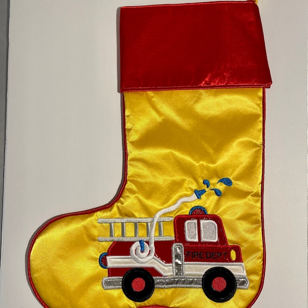 Fire Truck Applique - Etsy