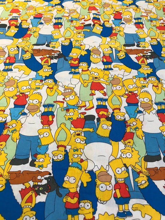 The Simpsons fat quarters | Etsy