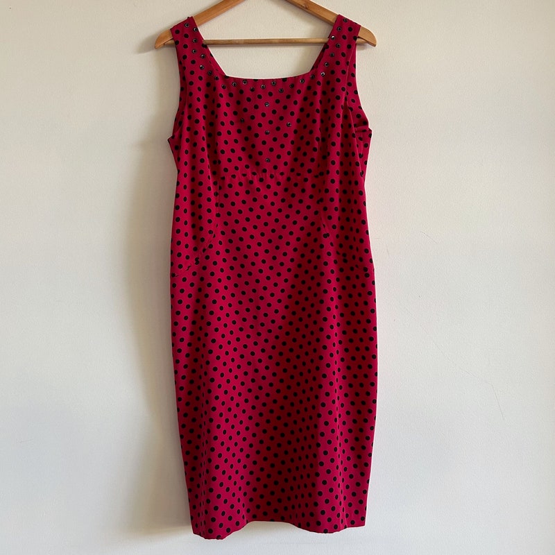 Red Polka Dot Dress - Etsy