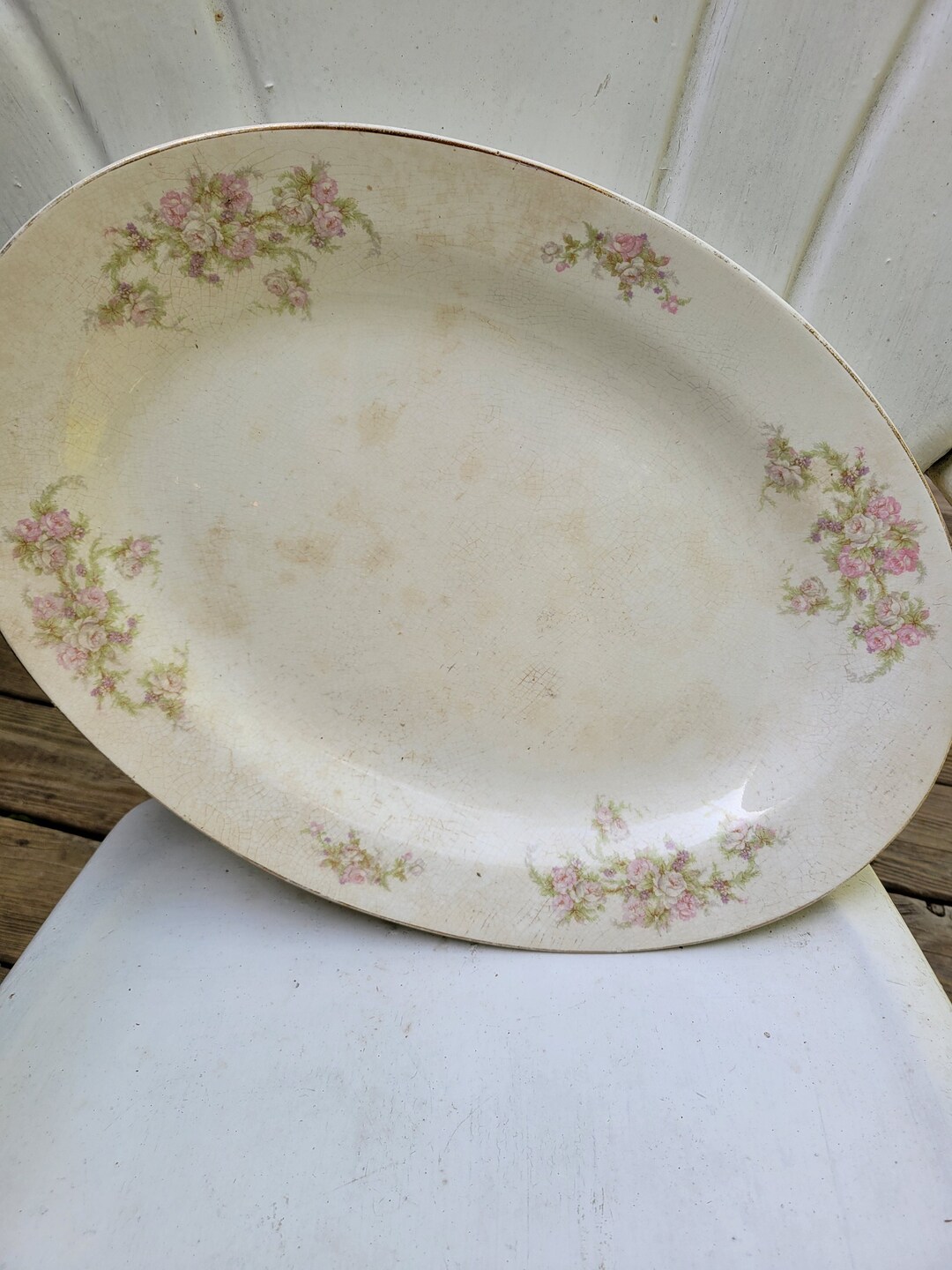 Huge Antique Farmhouse Platter Cottage Platter - Etsy