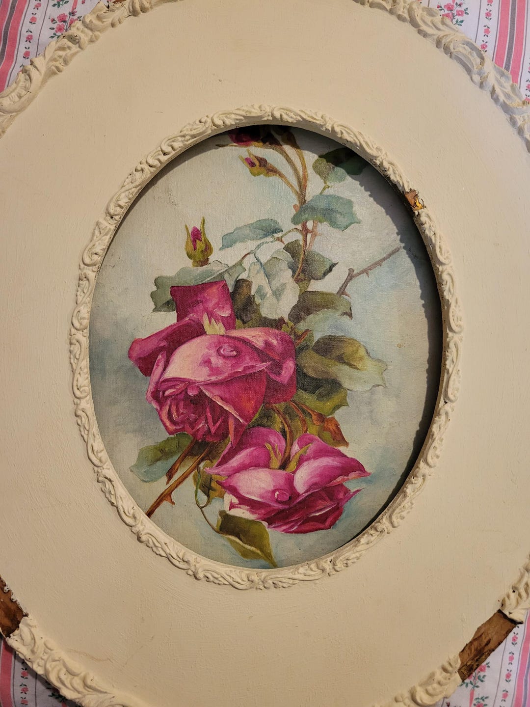 Antique Picture Frame Farmhouse Frame Chippy - Etsy