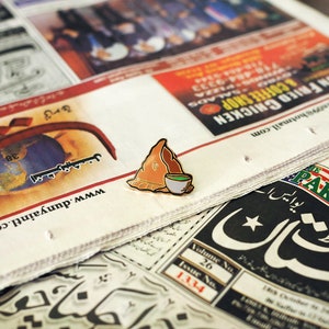 Samosa Pin Samosa and Chutney Pin Desi Pin - Etsy