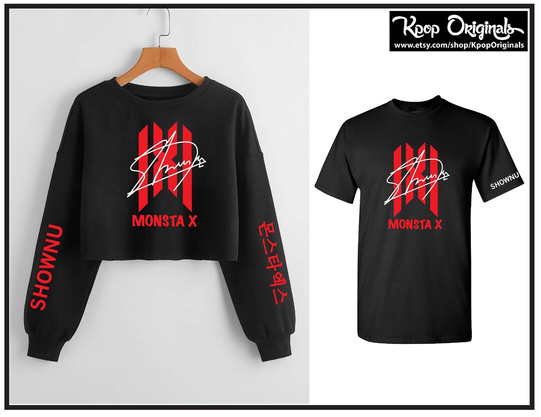 MONSTA X Autograph Tees & Logo Art Crewneck or Tee Printed - Etsy