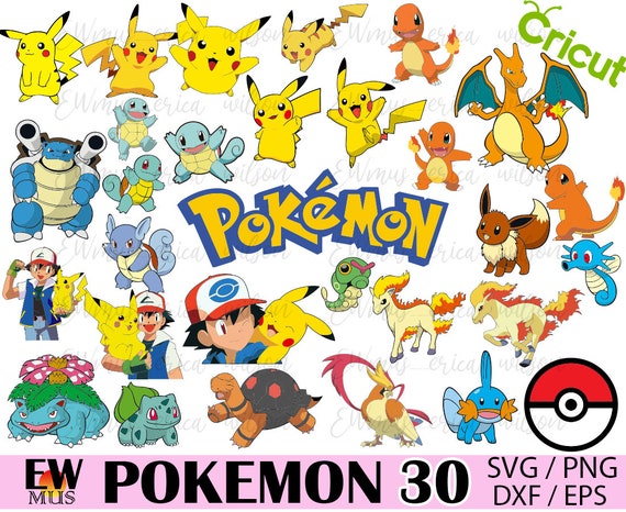 Art & Collectibles Cut File Instant Download Digital File Pokemon ...