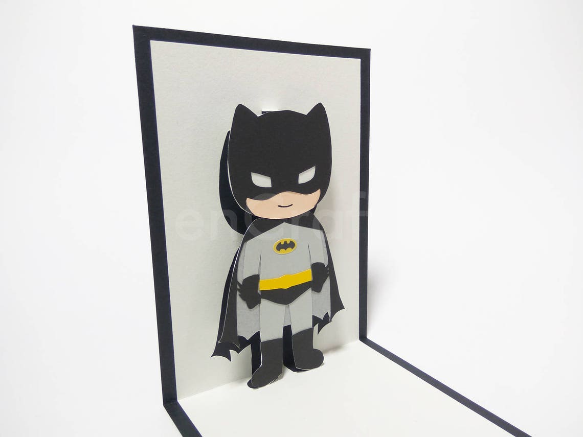 Batman Pop up Card - Etsy