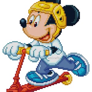 Mickey Mouse 5 Cross Stitch Patterns - Etsy