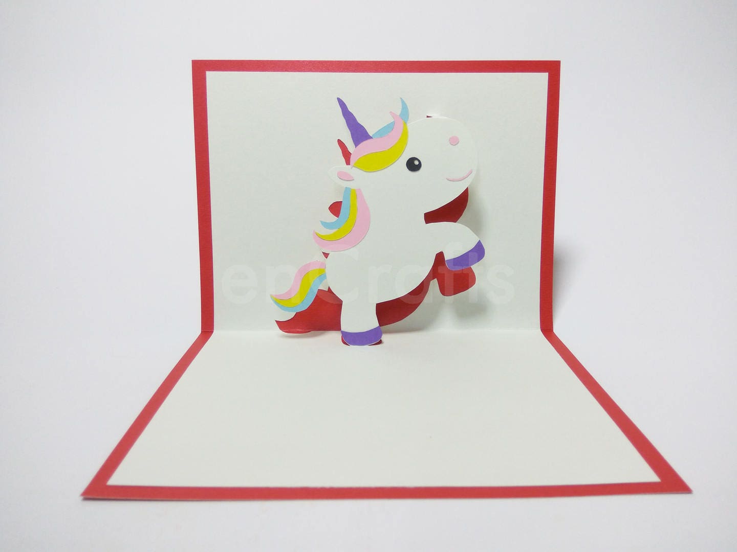 Cute Unicorn Pop up Card - Etsy