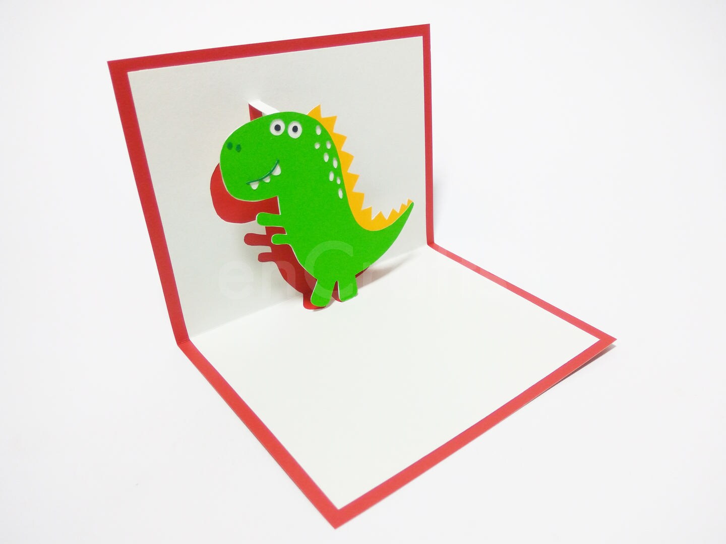 Dinosaur Pop up Card - Etsy