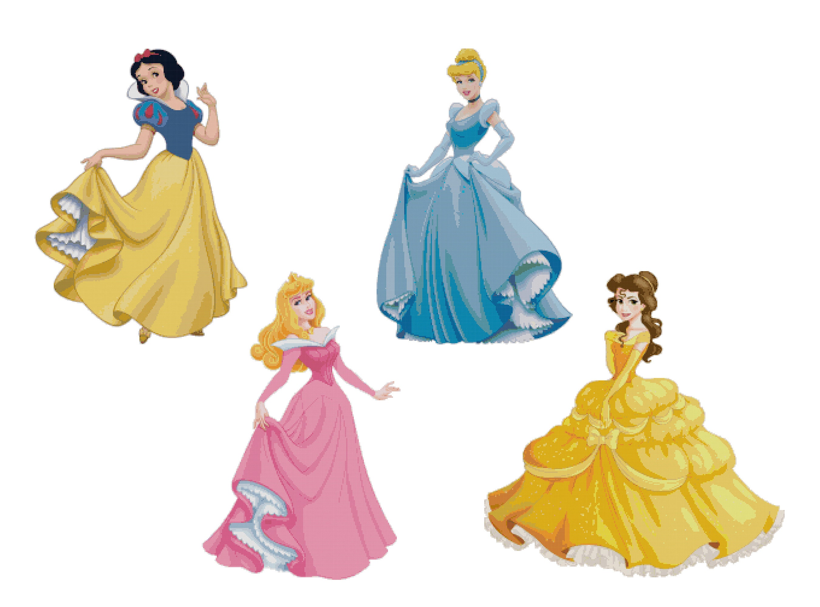 Disney Princess Cross Stitch Pattern - Etsy