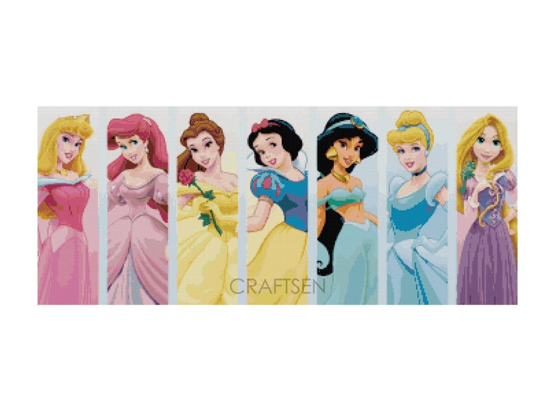 Disney Princess Cross Stitch Pattern - Etsy