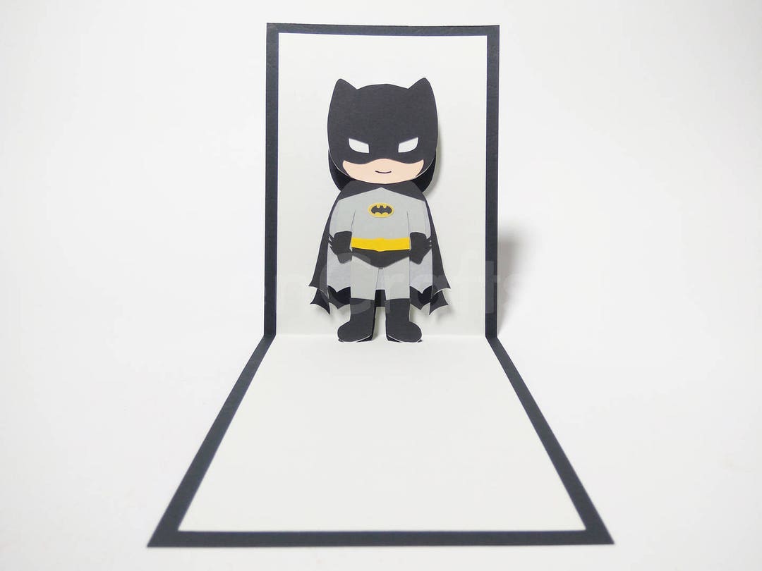 Batman Pop up Card - Etsy