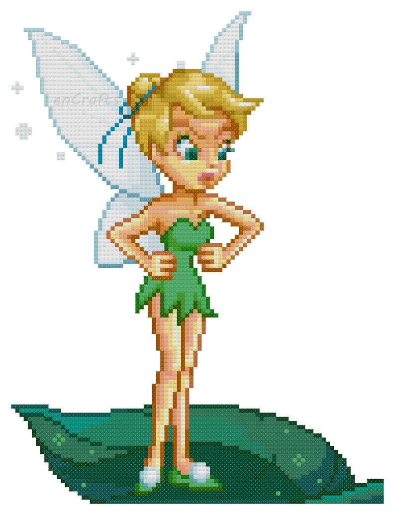 Tinkerbell 5 Cross Stitch Patterns - Etsy