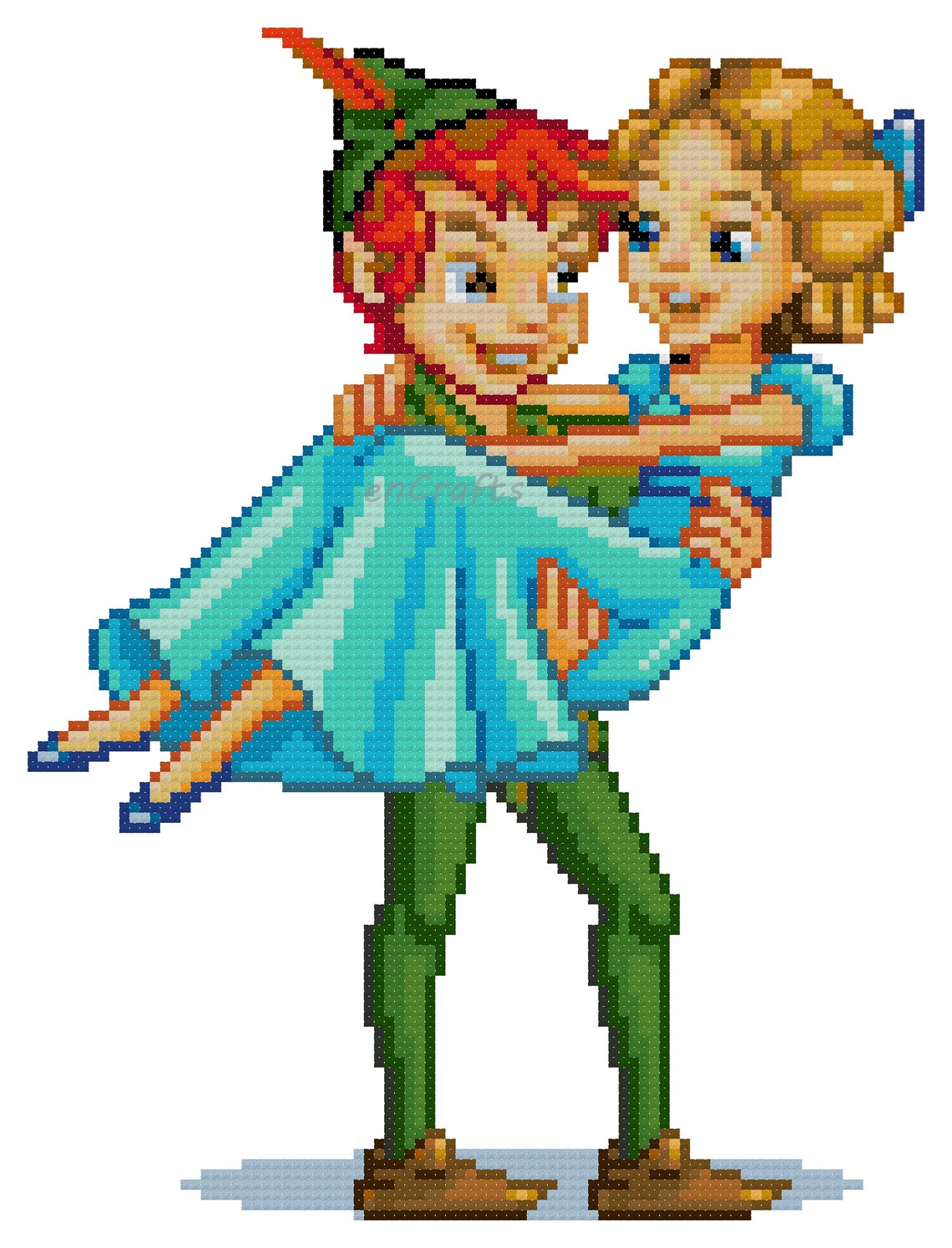 Peter Pan 5 Cross Stitch Patterns | Etsy