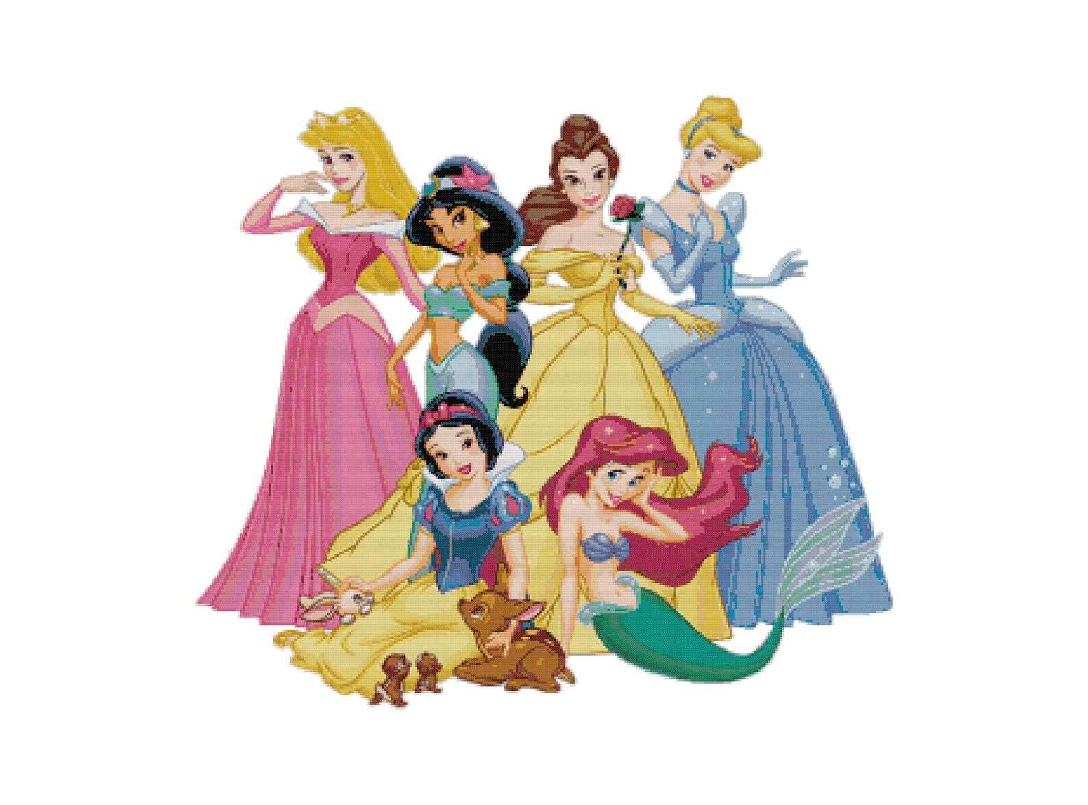 Disney Princess Cross Stitch Pattern - Etsy