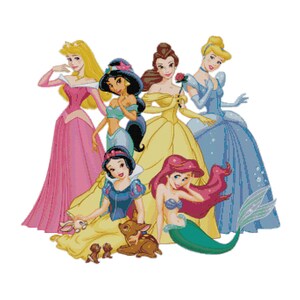 Disney Princess Cross Stitch Pattern - Etsy