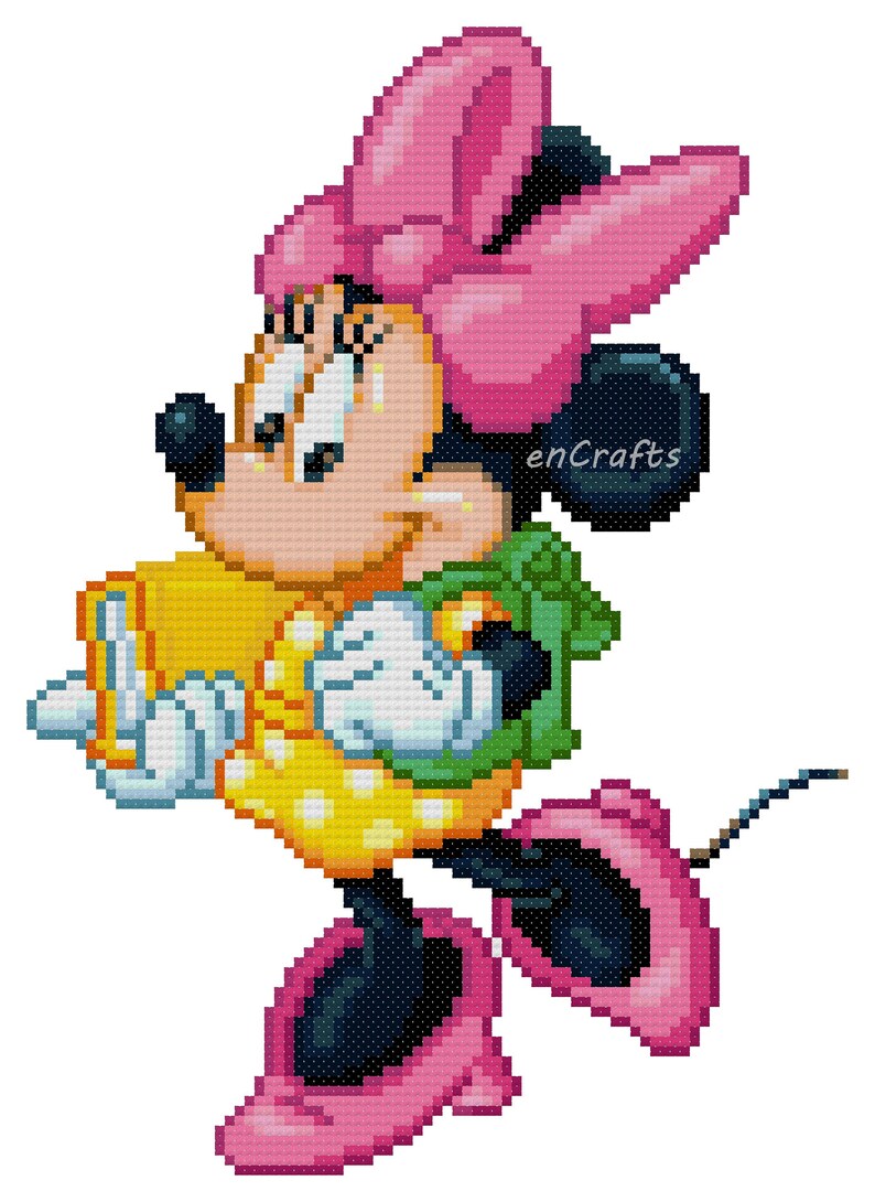 Minnie Mouse 5 Cross Stitch Patterns - Etsy