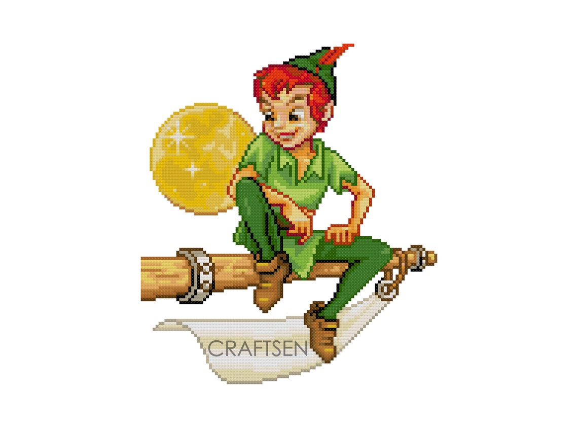 Peter Pan 5 Cross Stitch Patterns - Etsy