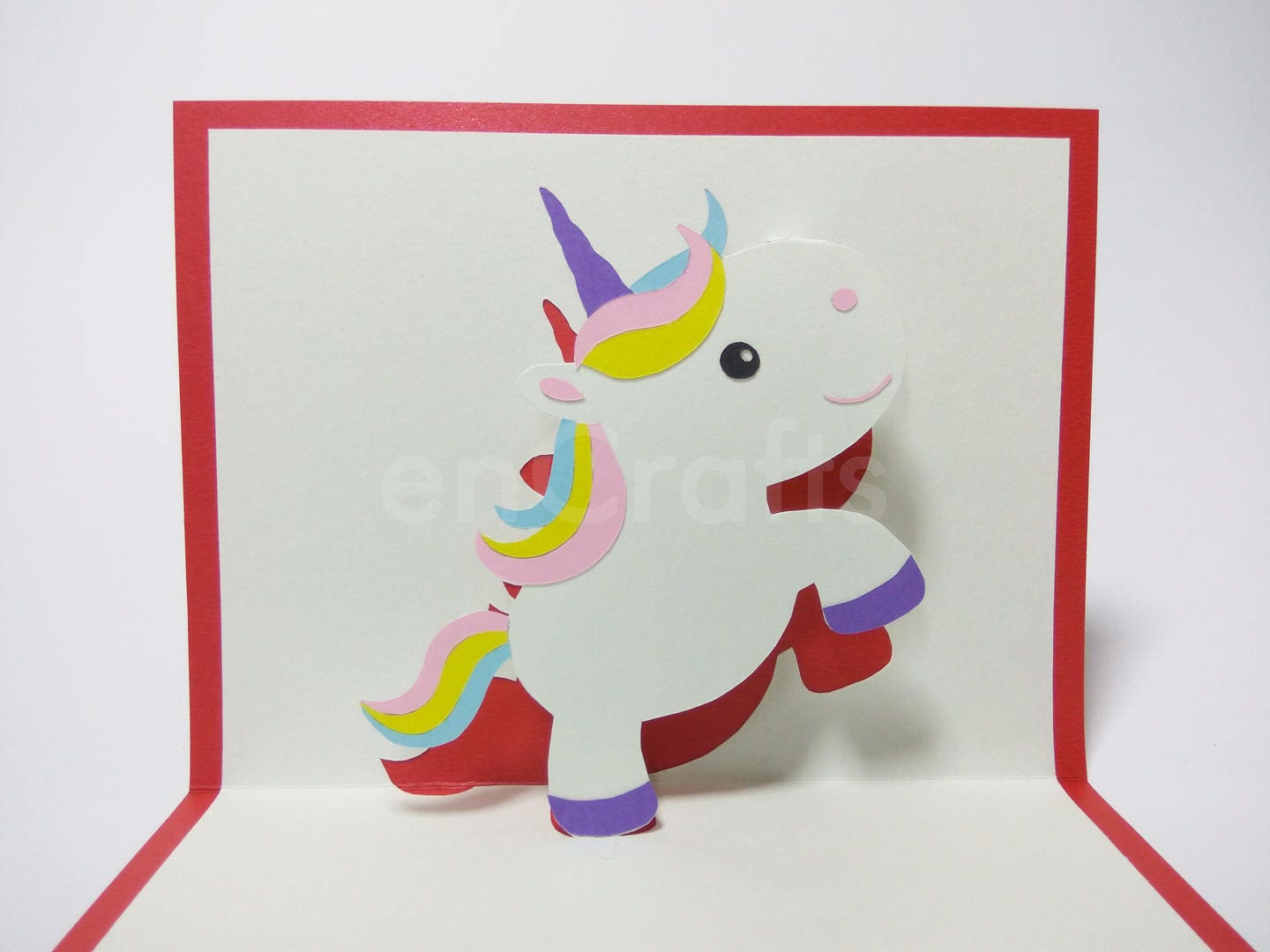 Cute Unicorn Pop up Card - Etsy