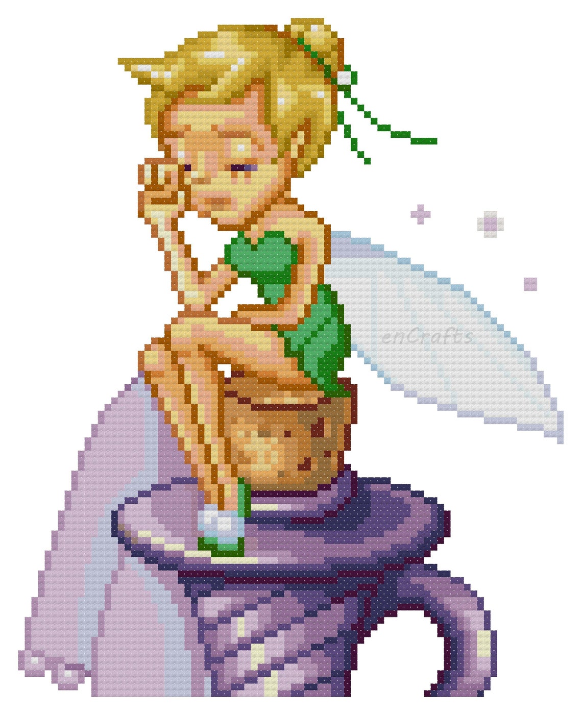 Tinkerbell 5 Cross Stitch Patterns - Etsy