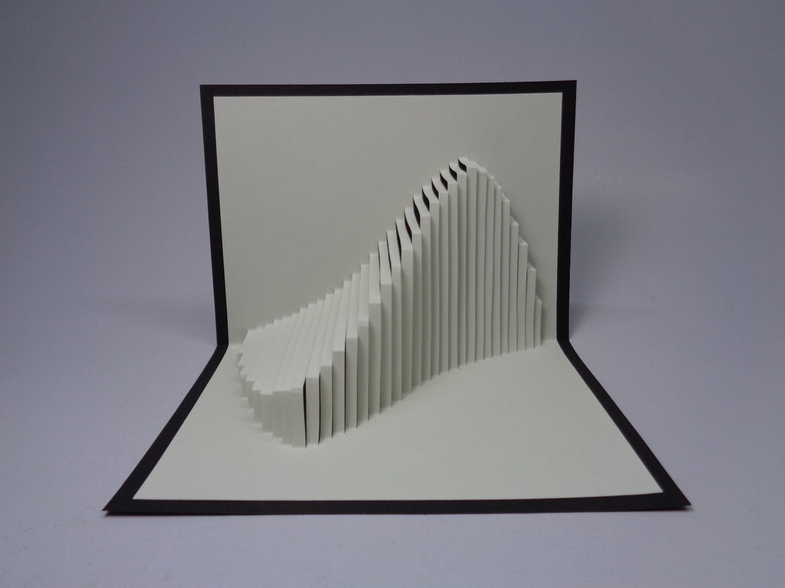 Wave Origamic Architecture Pop up Card - Etsy