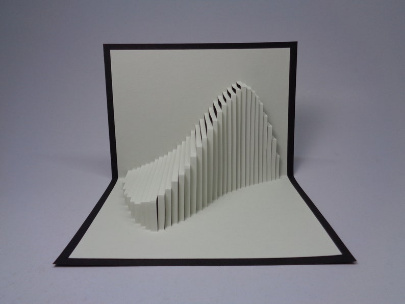 Wave Origamic Architecture Pop up Card - Etsy