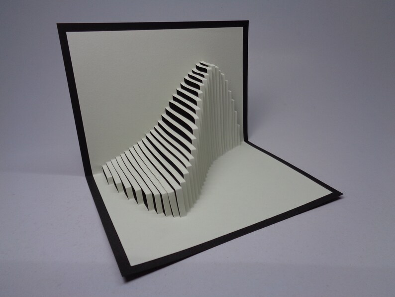 Wave Origamic Architecture Pop up Card - Etsy