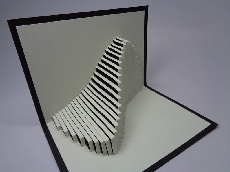Wave Origamic Architecture Pop up Card - Etsy