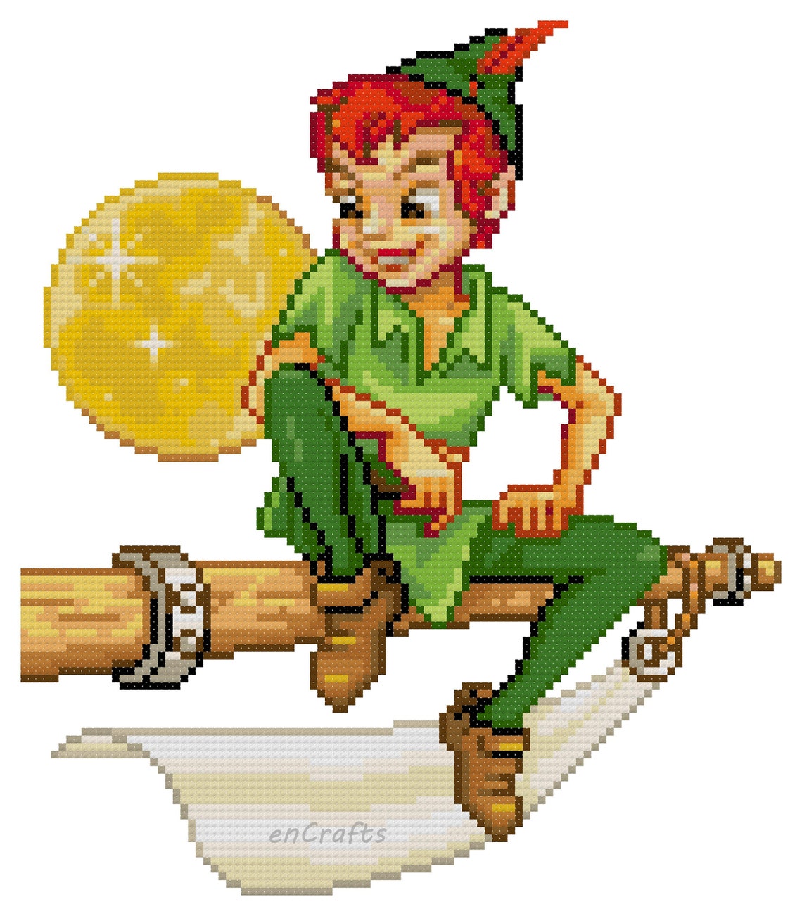 Peter Pan 5 Cross Stitch Patterns | Etsy