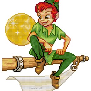 Peter Pan 5 Cross Stitch Patterns | Etsy