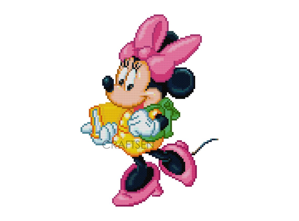 Minnie Mouse 5 Cross Stitch Patterns - Etsy UK