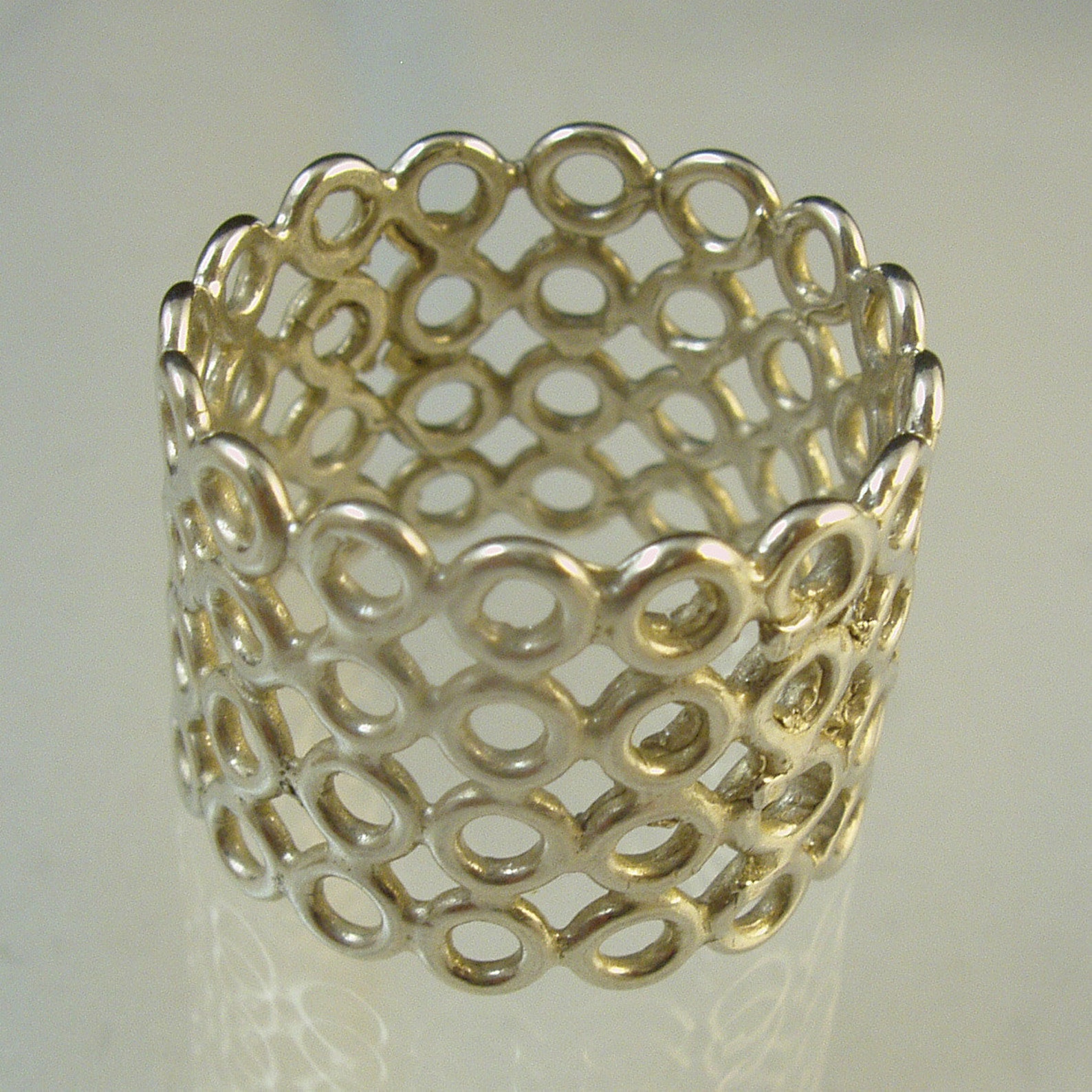 Unique Wedding Ring Circles Ringstatement Ring Silver - Etsy