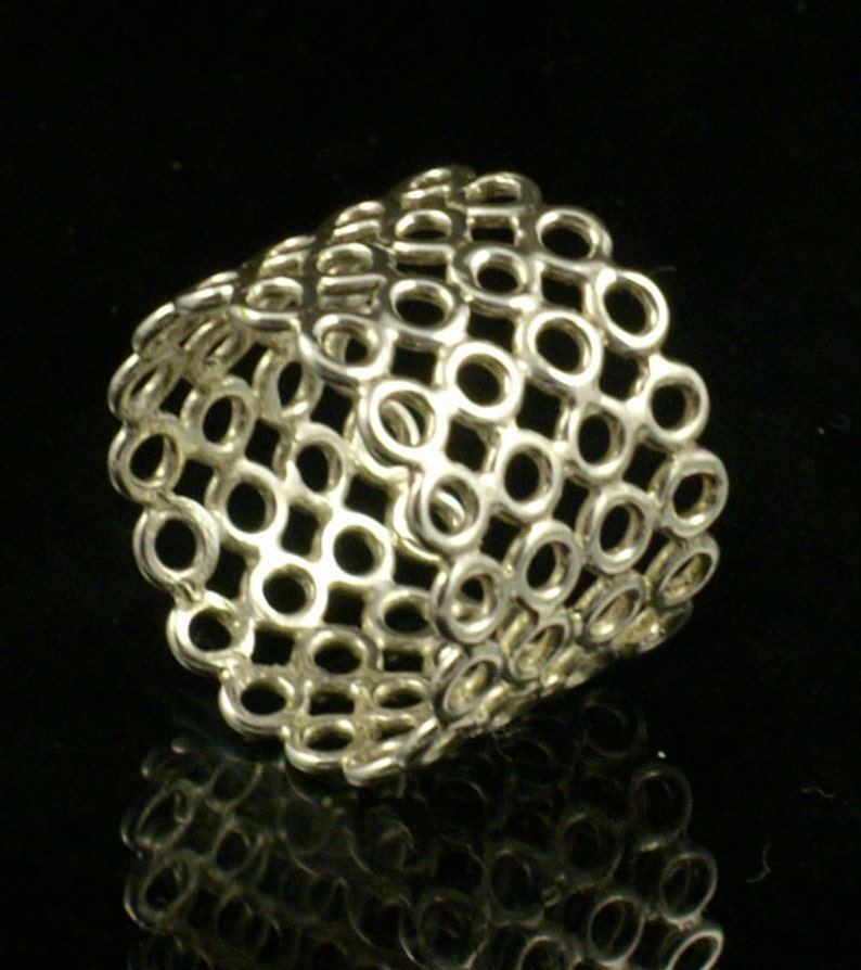 Unique Wedding Ring Circles Ringstatement Ring Silver - Etsy