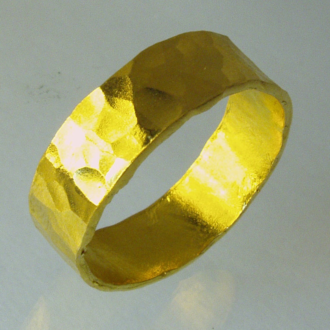 Pure Gold Mens Wedding Band 24 Karat Solid Gold Ring100% | Etsy