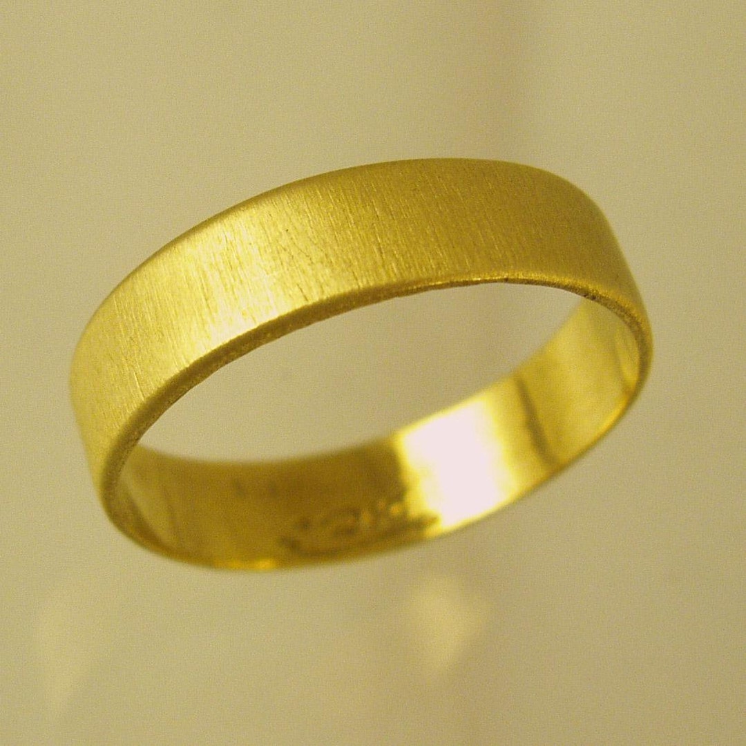 Unisex Ring, Man Wedding Band, Woman Wedding Band, Gold Ring, Recycled ...
