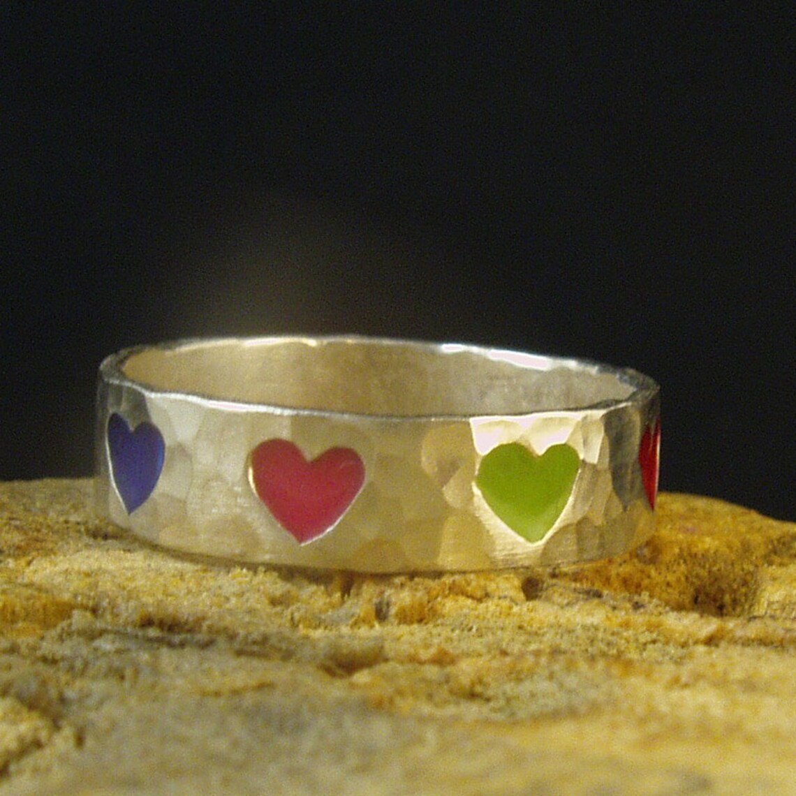 Hearts ring silver ring Made To Order ringHearts Love | Etsy