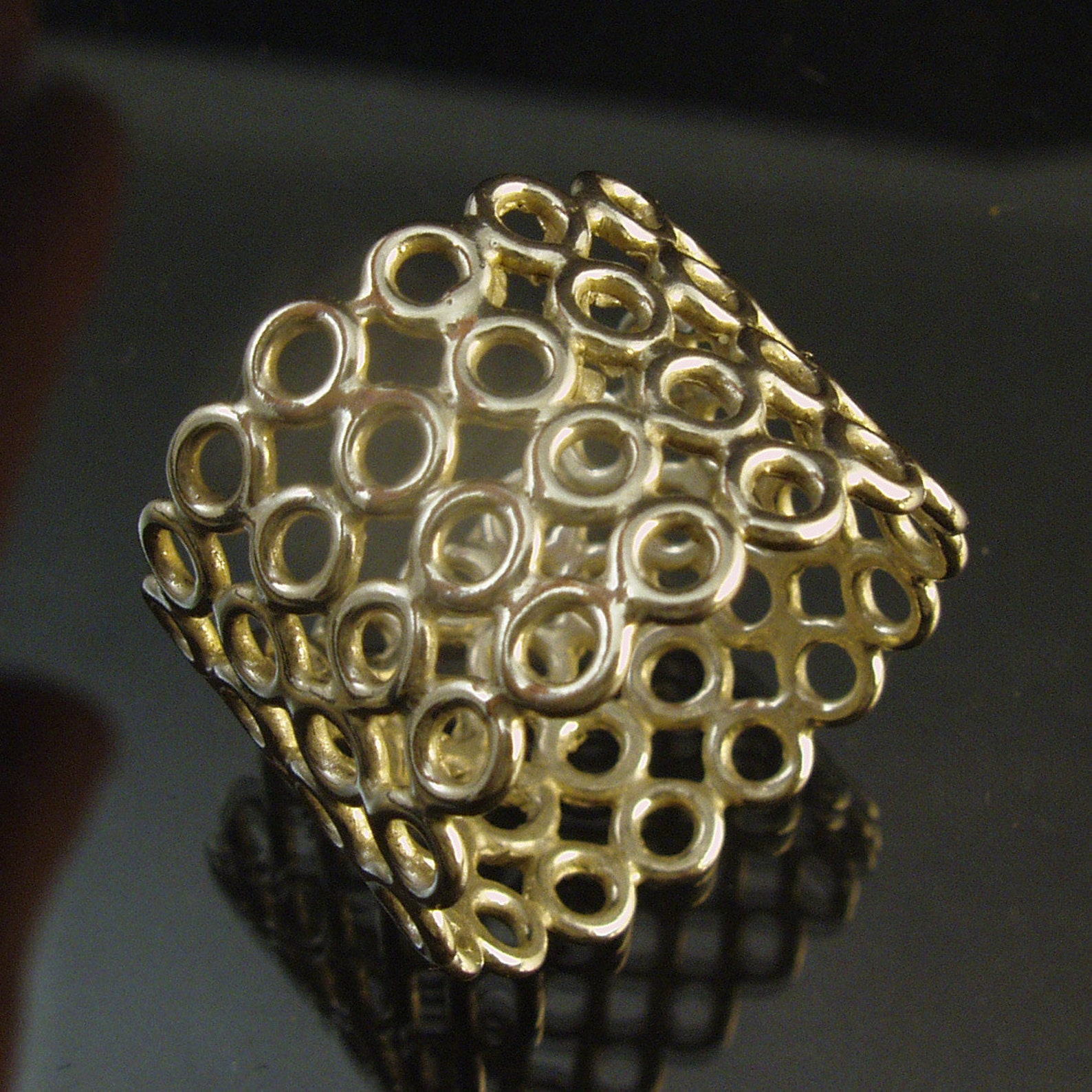 Unique Wedding Ring Circles Ringstatement Ring Silver - Etsy