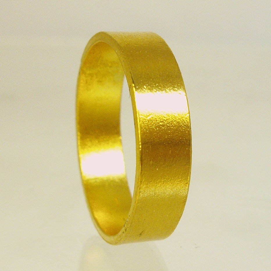 Pure Solid Gold Wedding Band 24 Karat Solid Gold Ring100% - Etsy Israel