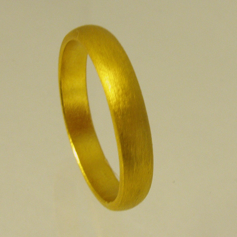 Pure Solid Gold Wedding Band 24 Karat Solid Gold Ring100% - Etsy