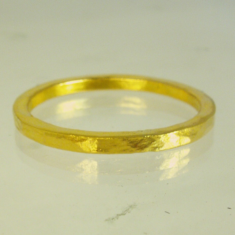 Pure Gold Mens Wedding Band 24 Karat Solid Gold Ring100% - Etsy