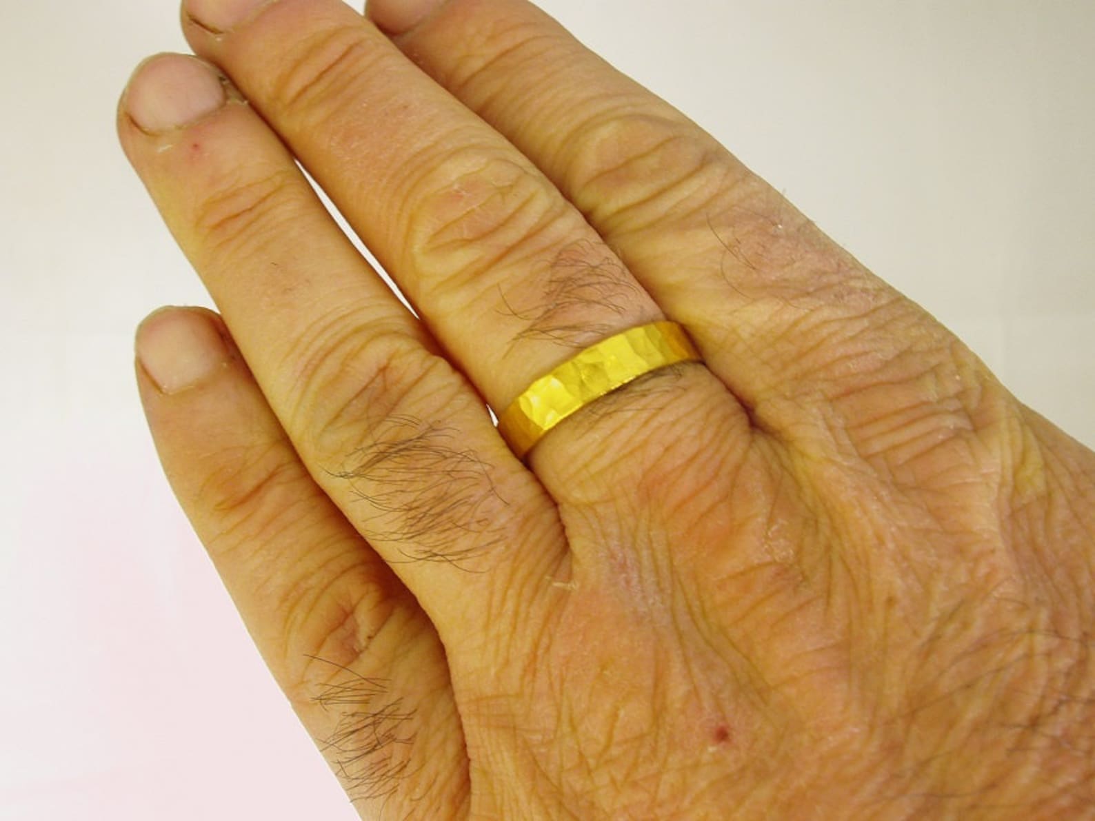 Pure Gold Mens Wedding Band 24 Karat Solid Gold Ring100% | Etsy