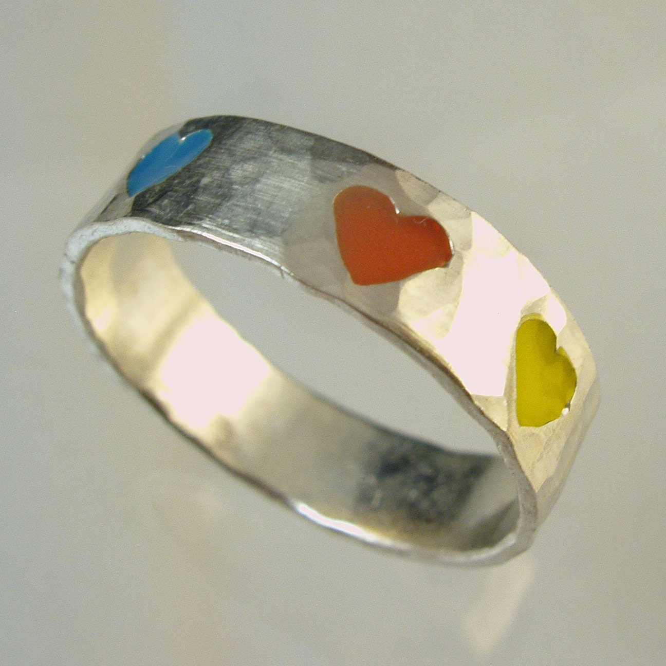 Hearts ring silver ring Made To Order ringHearts Love | Etsy