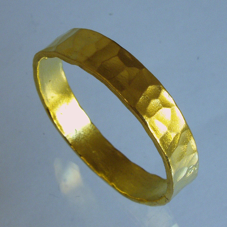 Pure Gold Mens Wedding Band 24 Karat Solid Gold Ring100% - Etsy