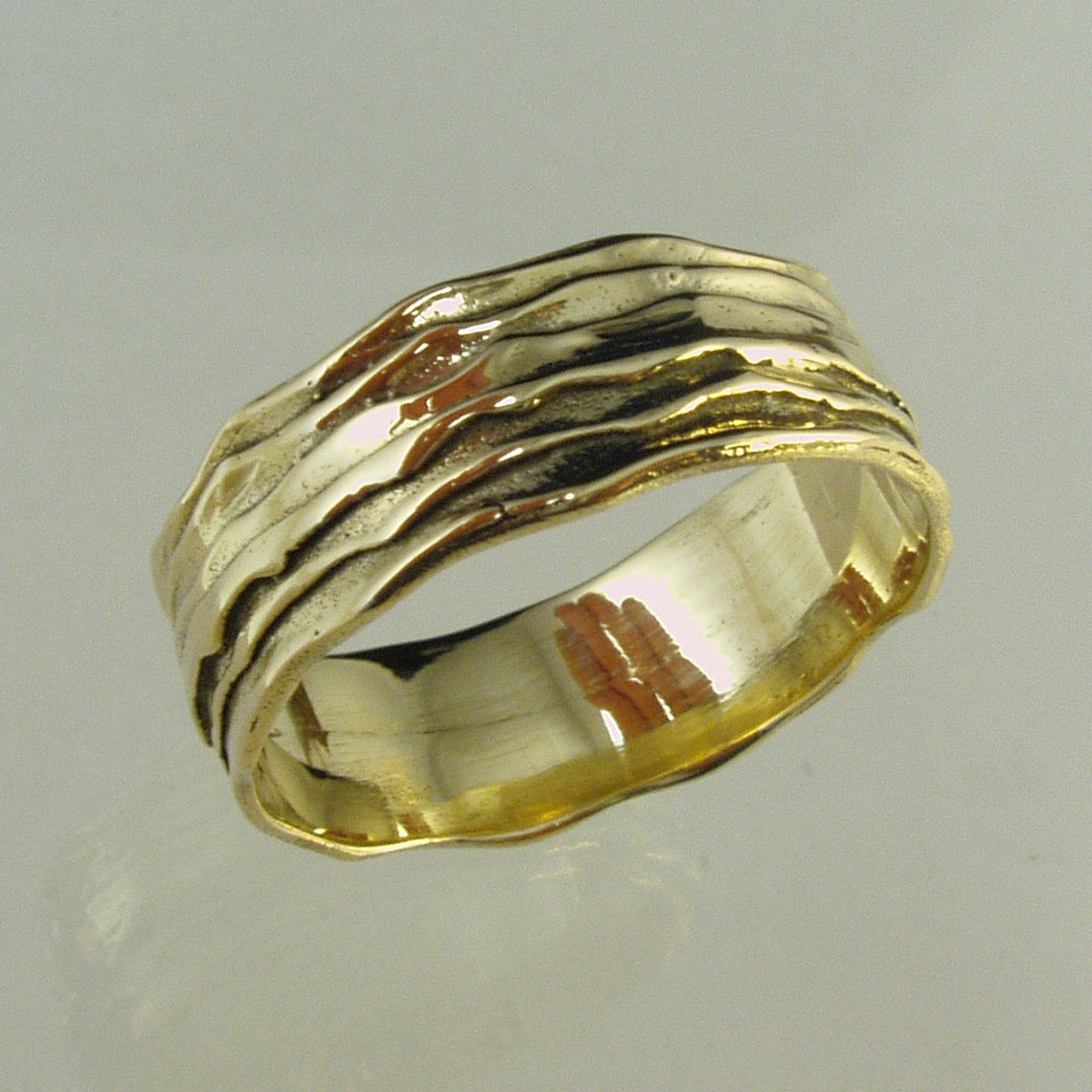 Unisex Wedding Band, Man Wedding Gold Ring, Recycled Gold, Wedding Band ...