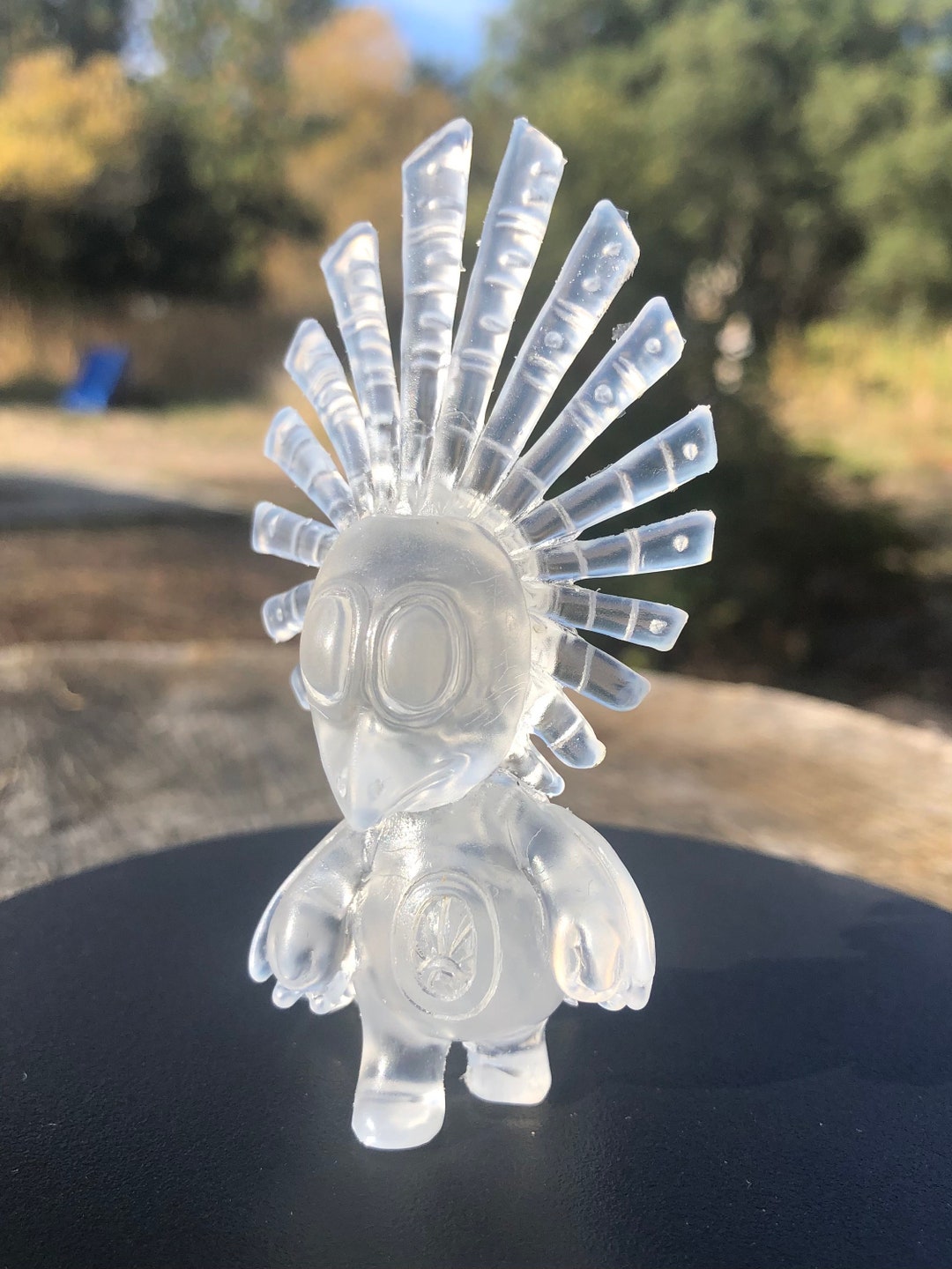 Quetzalcoatl Totem, Garuda Figurine, Altarpiece Deity, Clear Resin ...