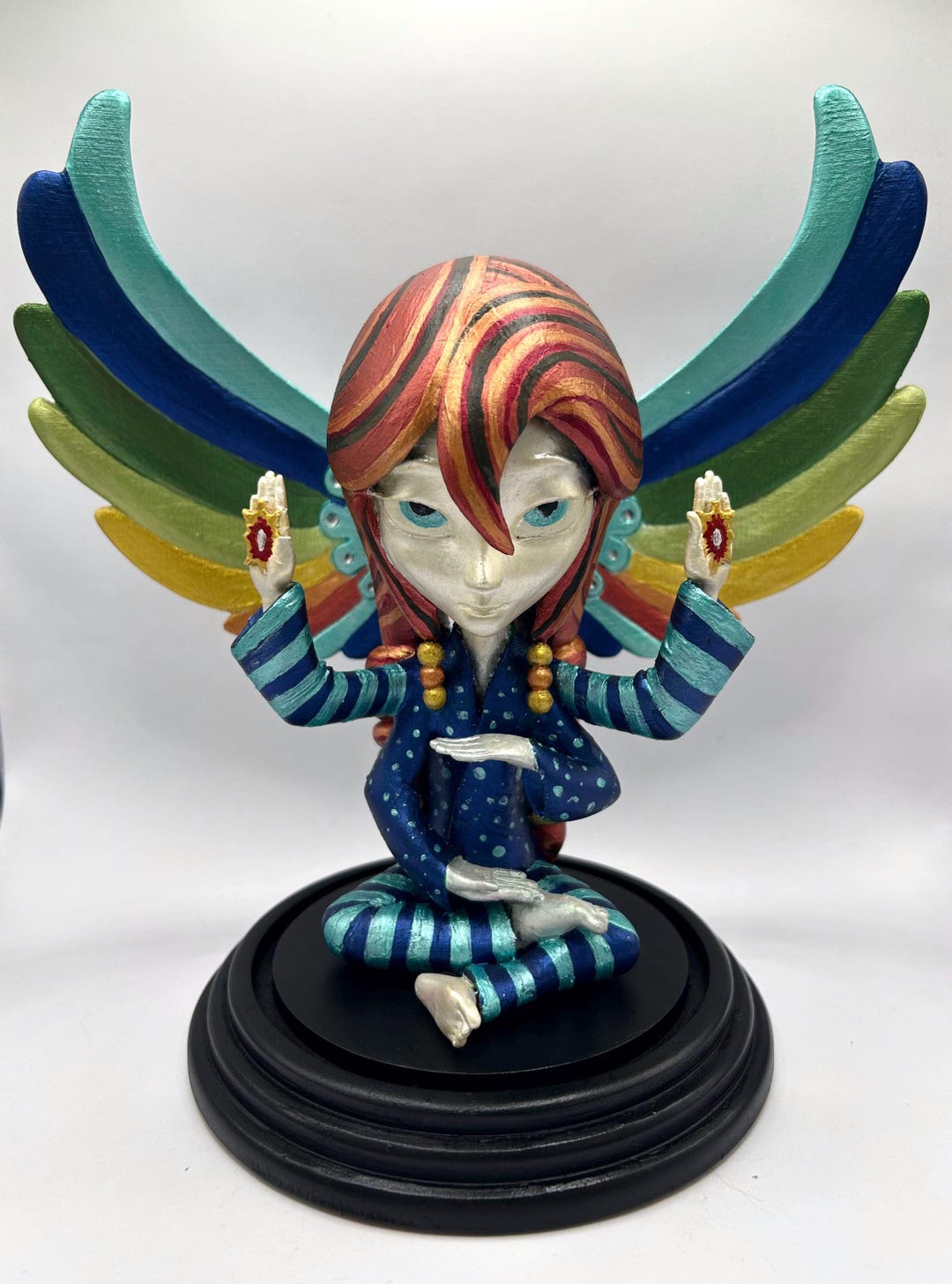 Prometheus Angel Statue - Anime Goddess - Hand Painted Resin Figurine ...