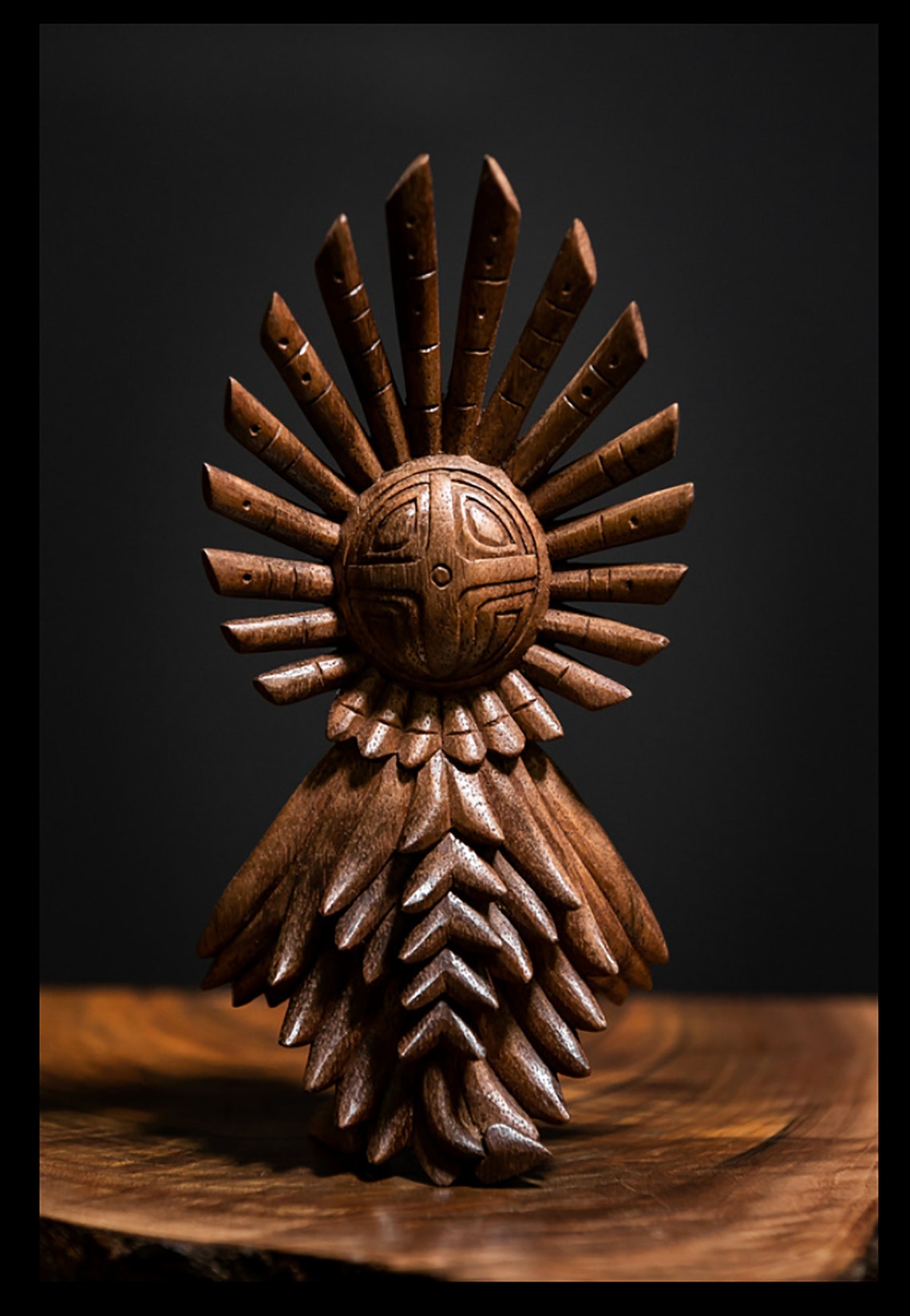 Quetzalcoatl Sacred Wood Carving | Best Wood Carving of Garuda | Aztec ...